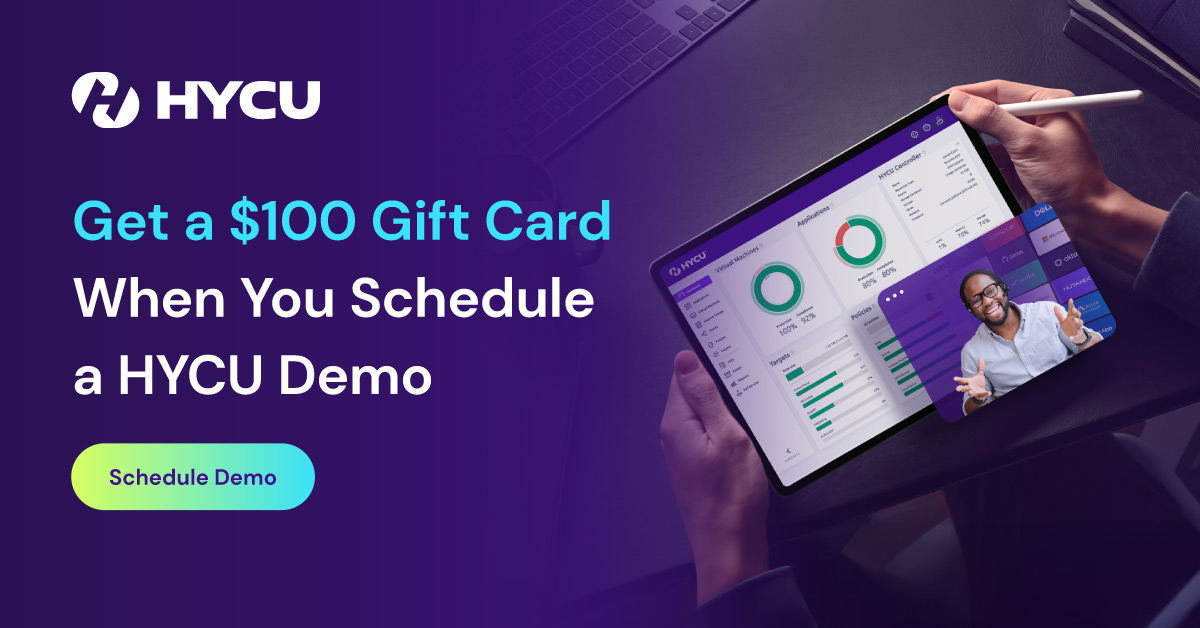 Schedule a HYCU Demo | HYCU Corporate