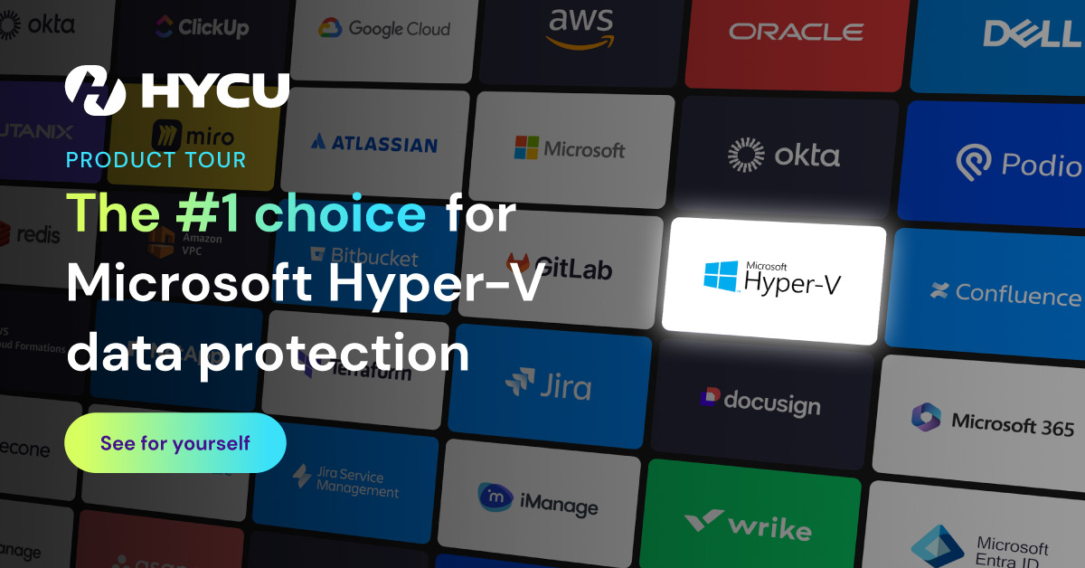 HYCU for Hyper-V Backup | HYCU Corporate