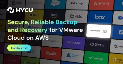 Marketplace Integration VMware Cloud on AWS | HYCU